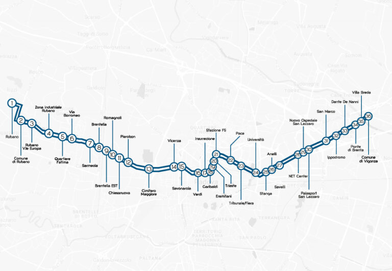 LINEA SIR 2 – Tram Padova